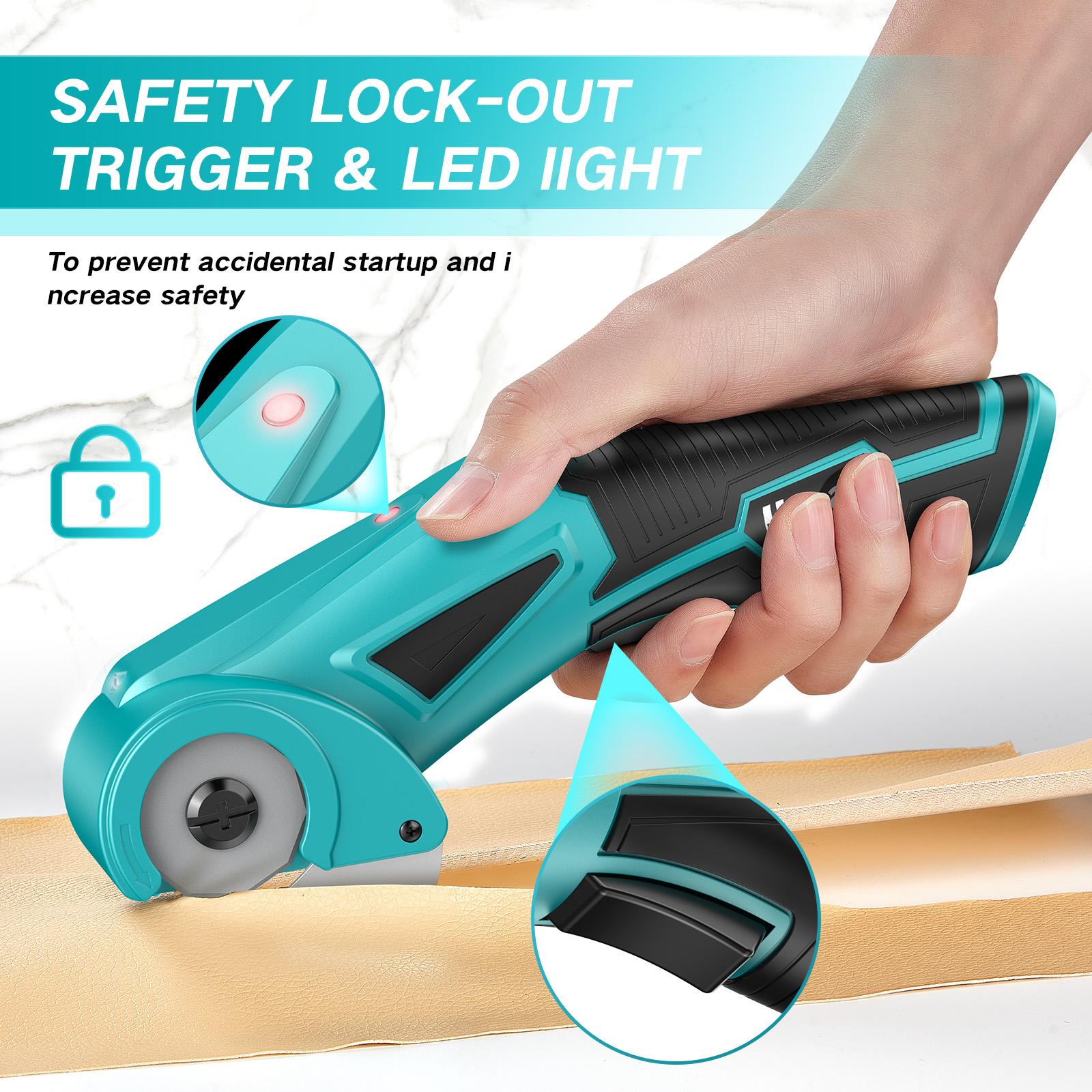 Cordless Portable USB Electric Scissors 4V Electric Cardboard Box ...