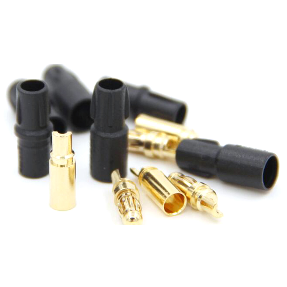 10 Pair Amass 3.5mm SH3.5 Gold Plated Connector with Protective Sleeves For Rc Motor ESC Drone ...