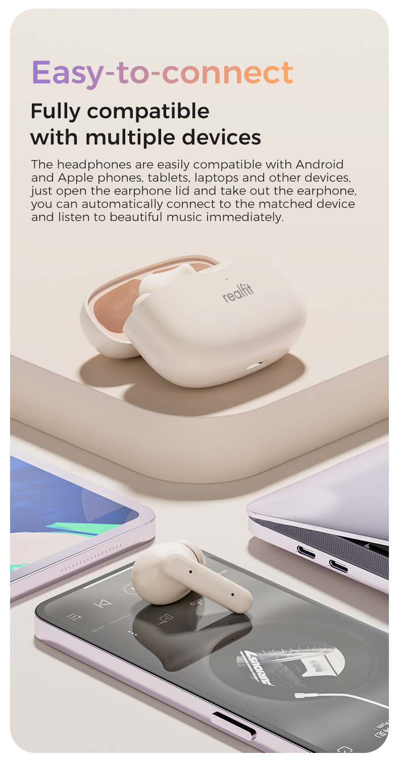 【Local stock】Realfit F3 Bluetooth Earphone -38dB Noise Cancellation ...