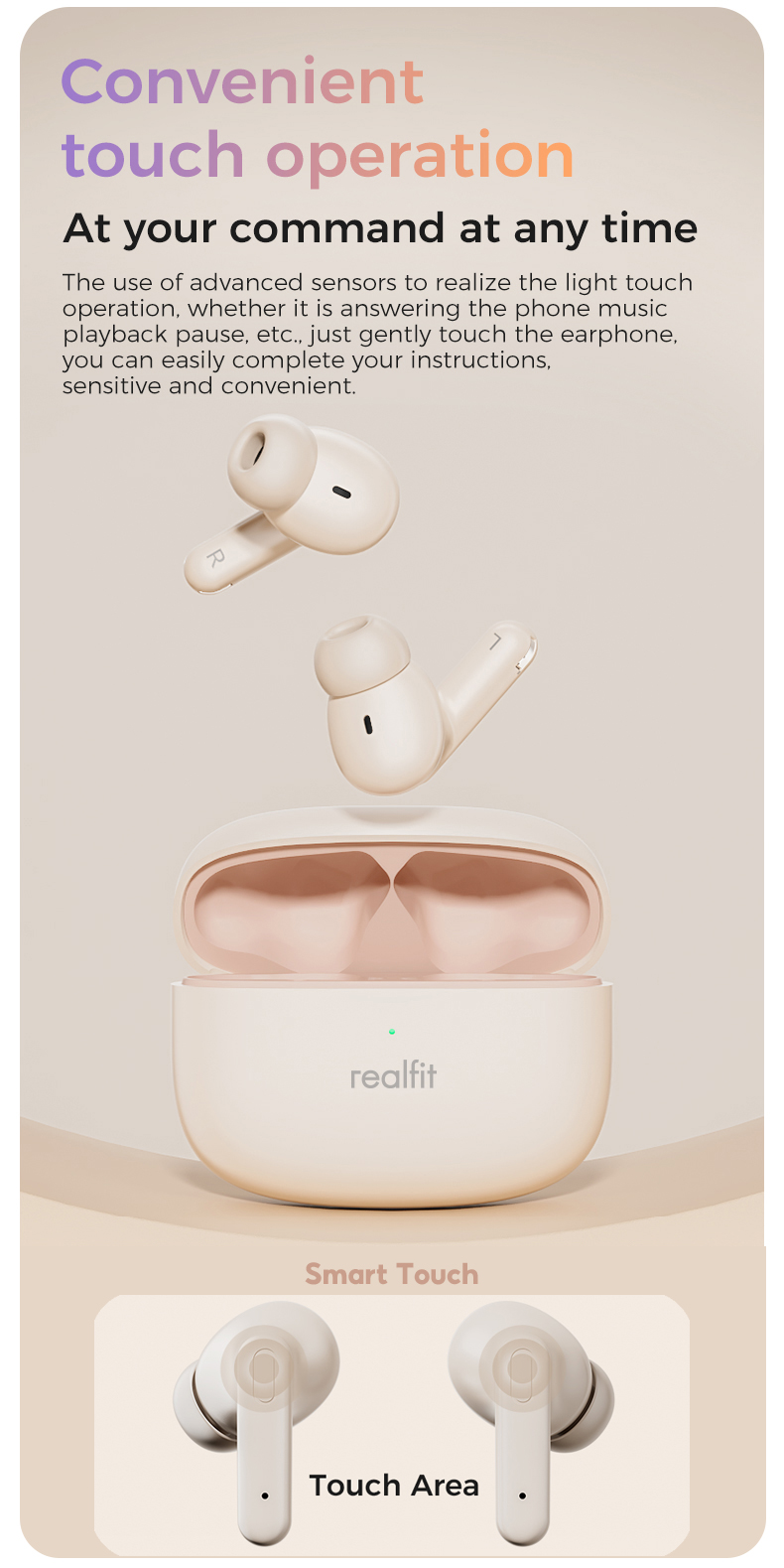 【Local stock】Realfit F3 Bluetooth Earphone -38dB Noise Cancellation ...