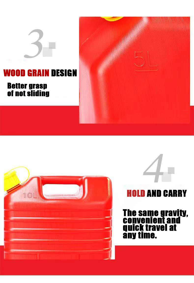 5L 10L 20L oil drum Spare Fuel Tank Fuel Can Hide tubing/thickening barrel/motorcycle petrol ...