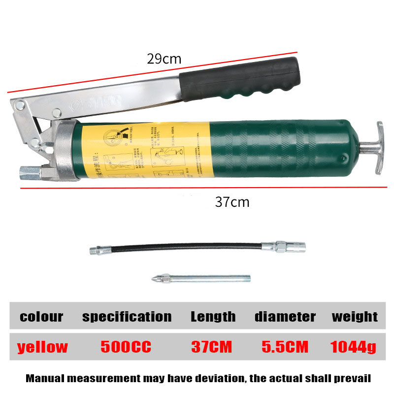 500CC grease gun Hand GREASE GUN PUMP MACHINERY GREASE PUMP Portable ...