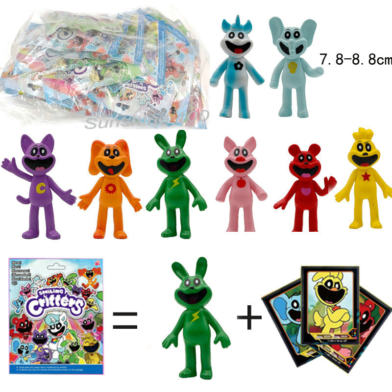 1Pack Random Smiling Critters Figure Card Toy Horror Game Catnap Catnat ...