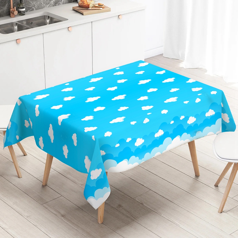 220*130cm PE Happy Birthday Tablecloth Waterproof Rectangular Table ...