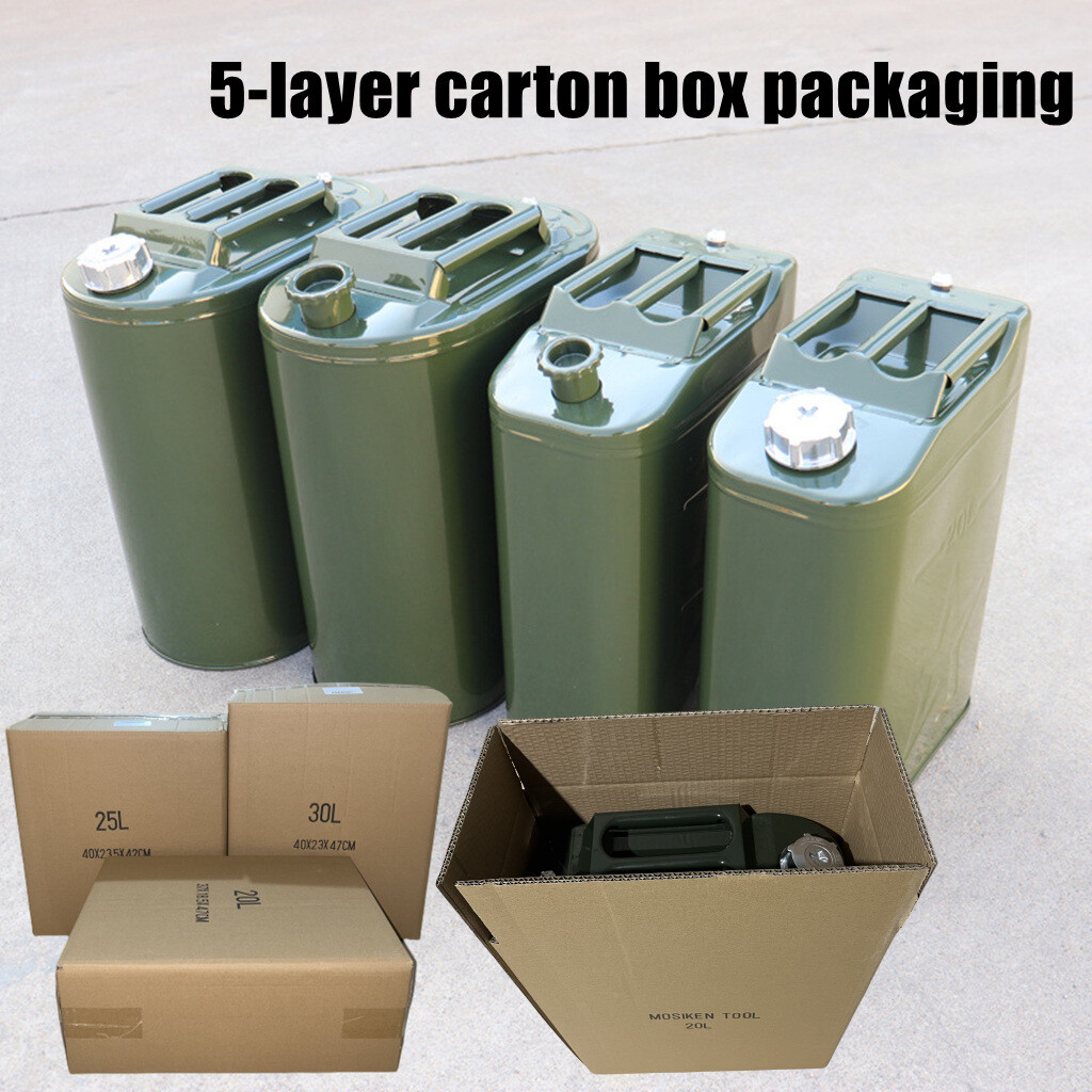 Mosiken (5L-30L) Petrol Gasoline Tank Motorcycle Oil Drum Stainless Steel Fuel Spare Tank ...