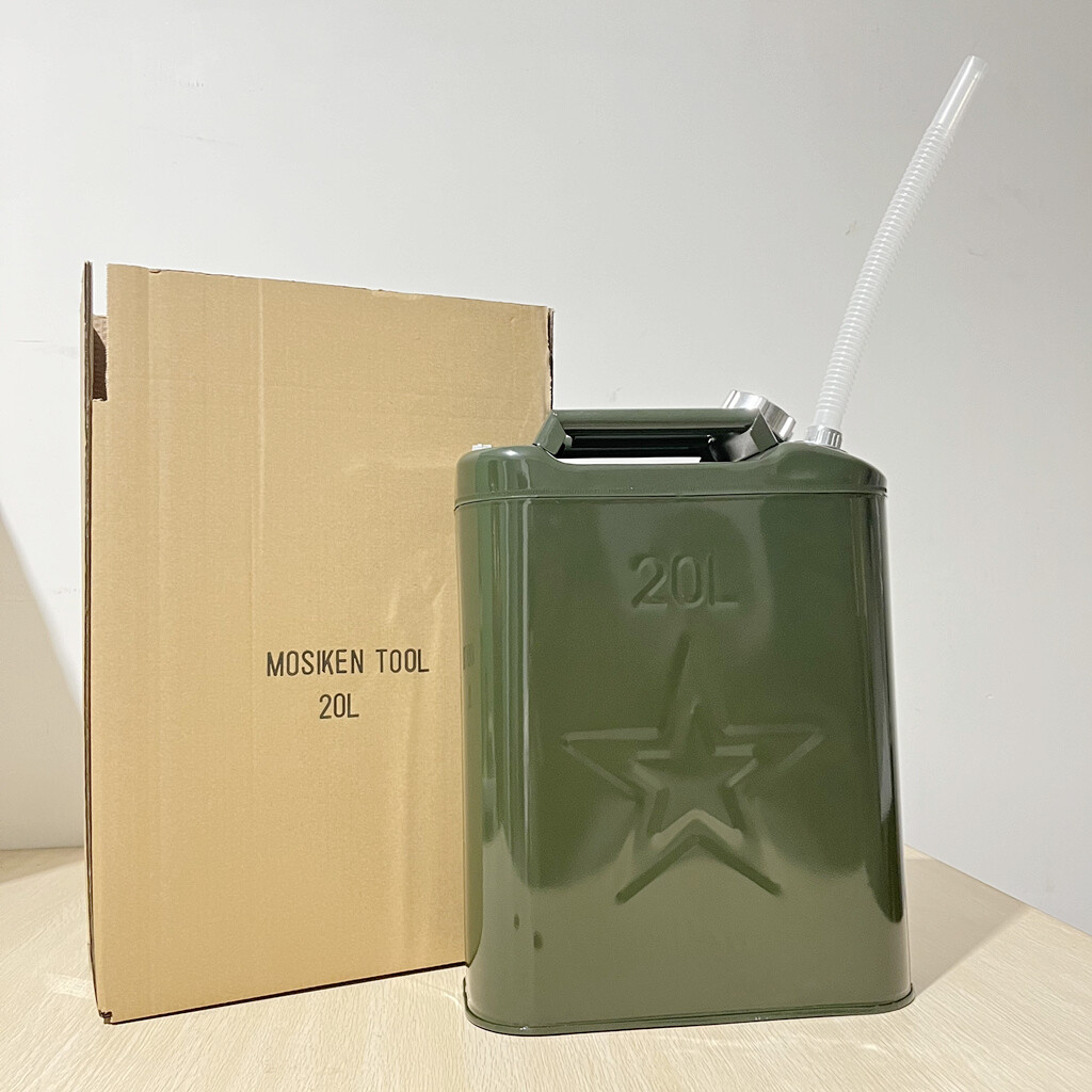 Mosiken (5L-30L) Petrol Gasoline Tank Motorcycle Oil Drum Stainless Steel Fuel Spare Tank ...