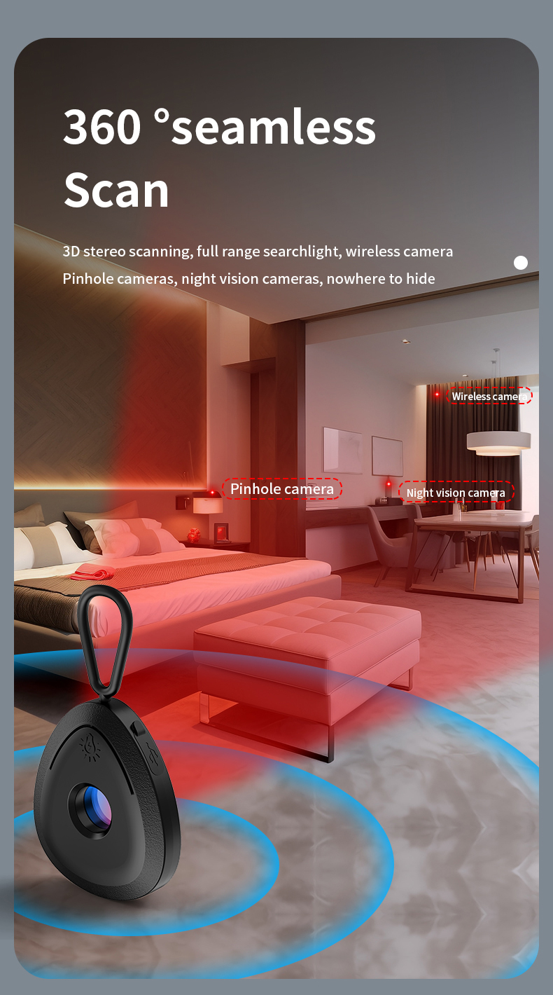 Camera Detector for Hidden Camera Wireless Anti Spy Detector Portable ...