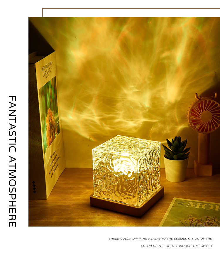 Water ripple night light Aurora light USB atmosphere light Decorative ...