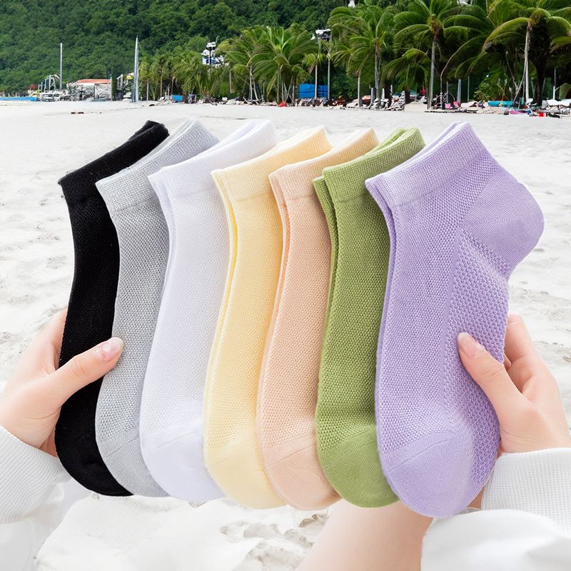 Ladies Summer Thin Short Trendy Socks ins Candy Macaron Color | Shopee Malaysia