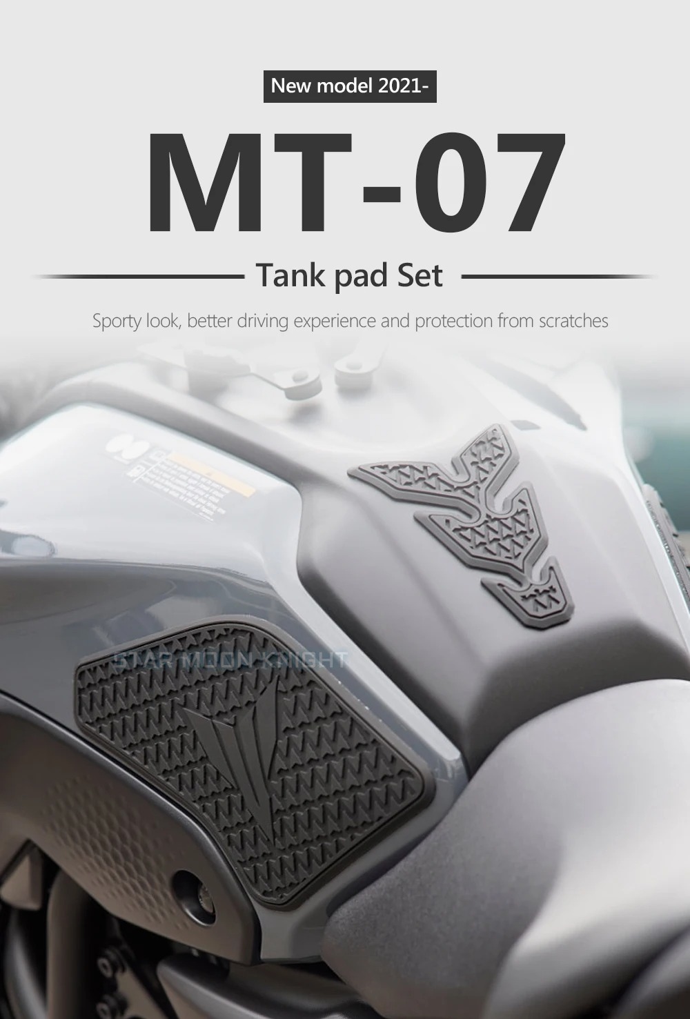 Motorcycle Accessories Fuel Tank Pad Stickers For Yamaha MT 07 MT-07 ...