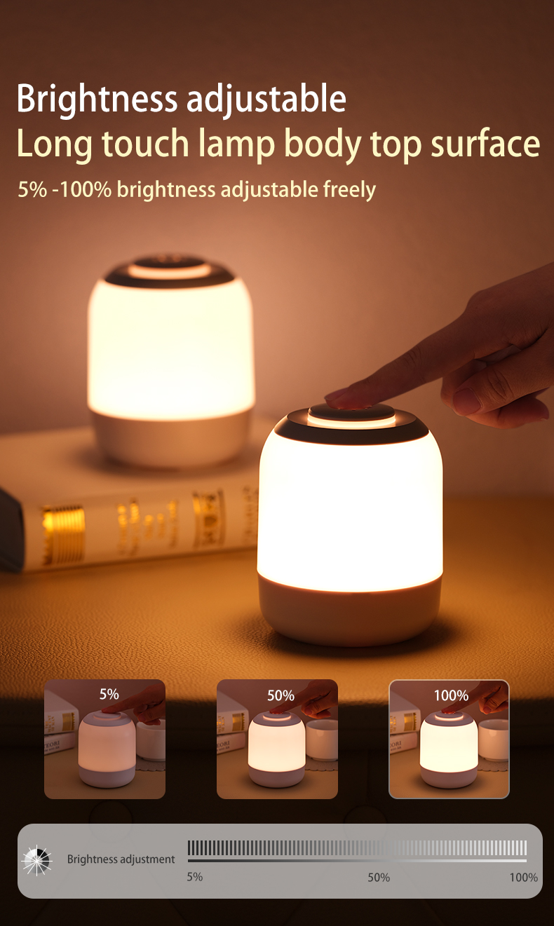 USB LED Night Light Touch Lamp Table Lamp Bedside Lamp Bedroom Lamp ...