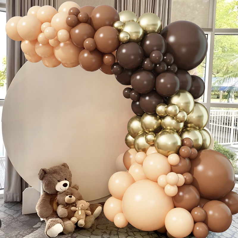 102pcs Sand White Gold Balloons Happy Birthday Balloons with Confetti ...