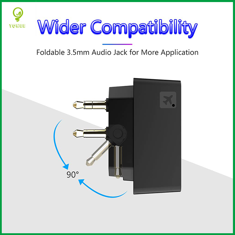Bluetooth Airplane Adapter for Headphones,in-Flight Bluetooth Audio ...
