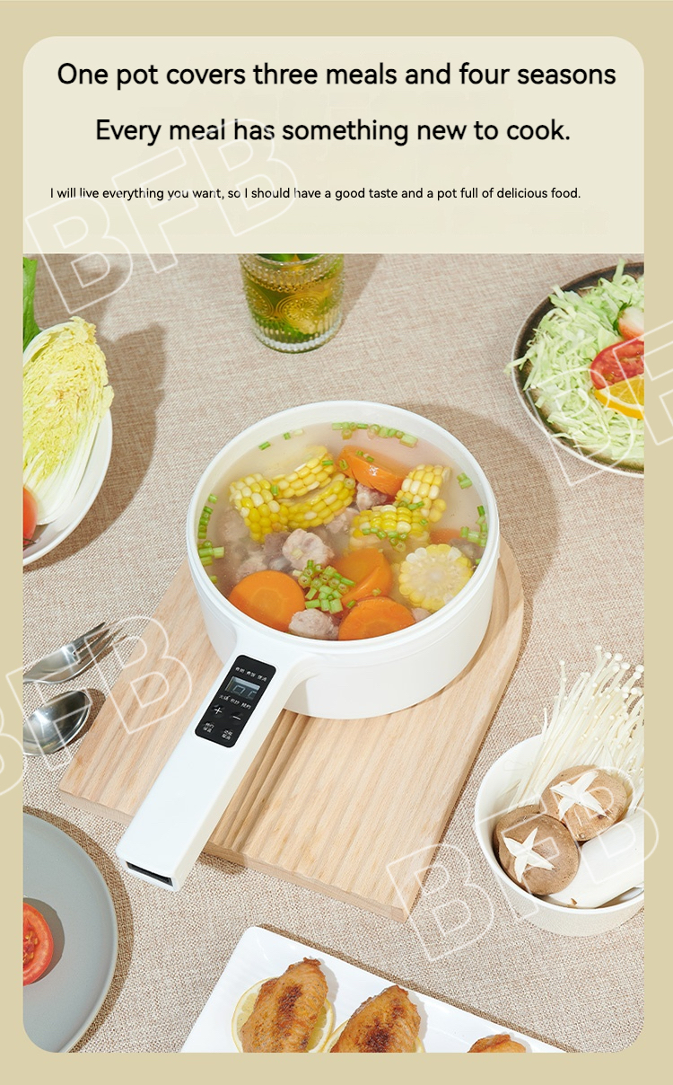 2.0L Multifunctional Cooker Electric Rice Cooker Hot Pot With Steam ...