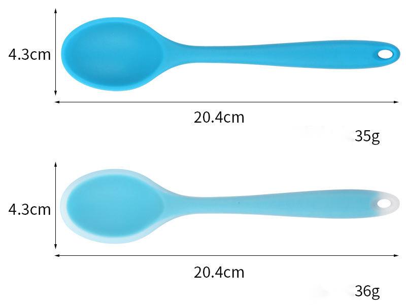 1pc Food Grade High Temperature Resistant Silicone Small Spoon Secret ...