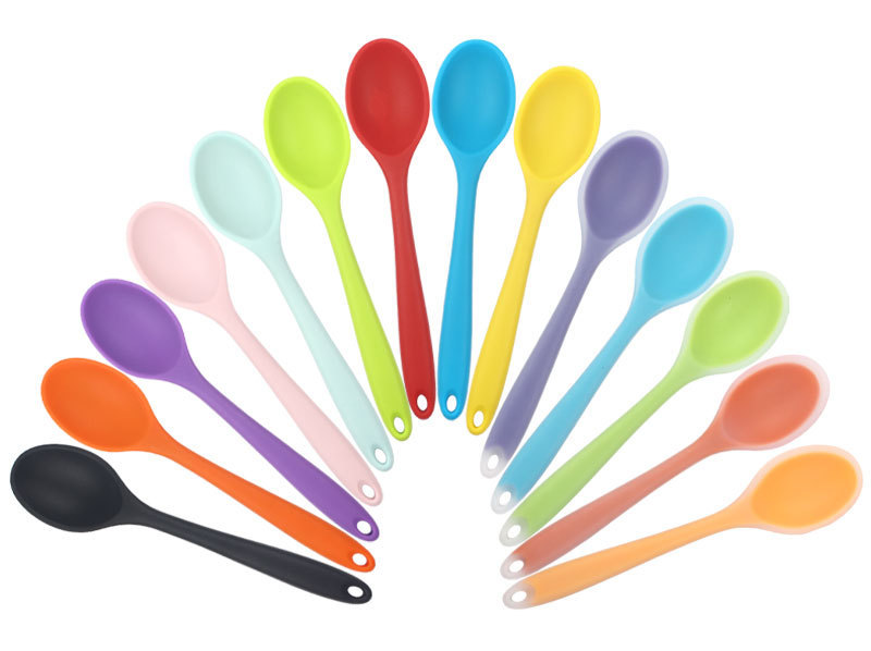 1pc Food Grade High Temperature Resistant Silicone Small Spoon Secret ...
