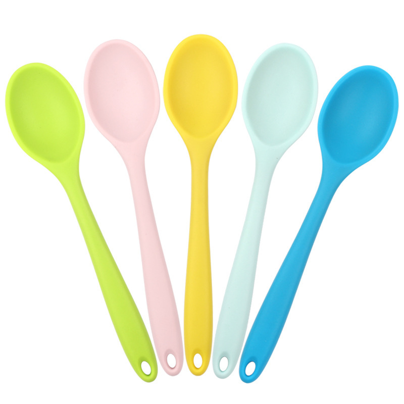 1pc Food Grade High Temperature Resistant Silicone Small Spoon Secret ...