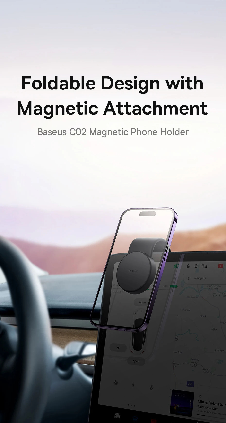 Magnetic Car Phone Holder Car Magnetic Air Outlet Navigation Bracket ...