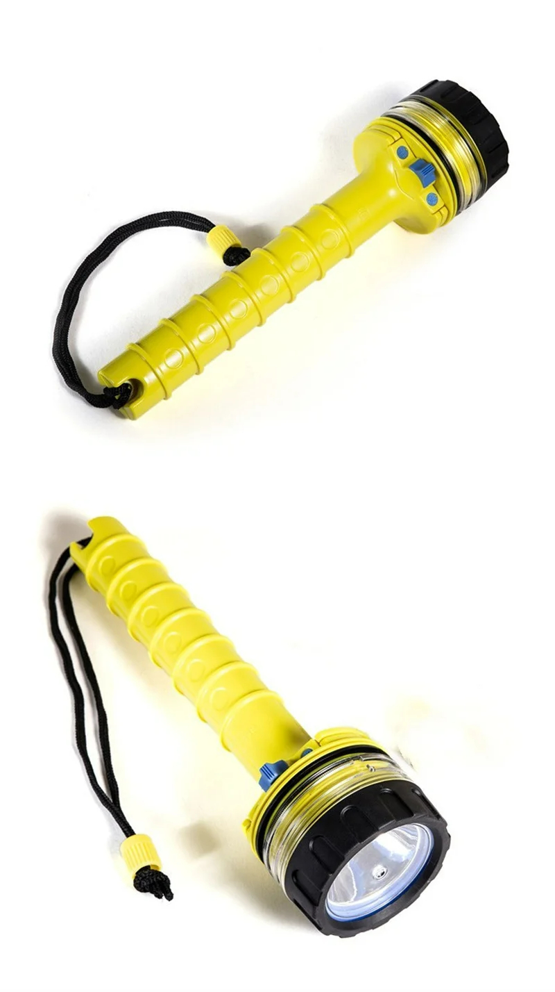 ZC Scuba Diving Flashlight Underwater Waterproof LED Diver Light ...