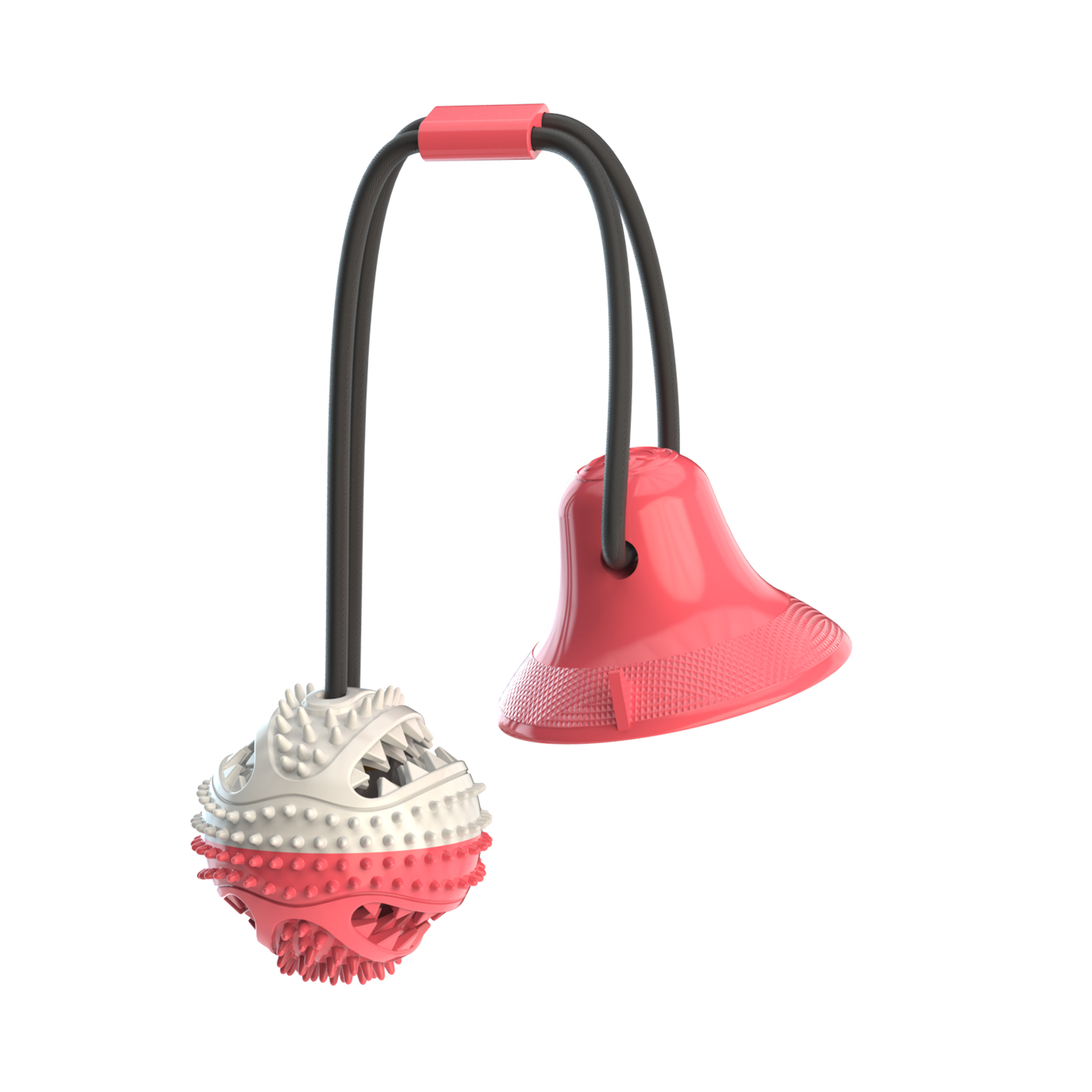 Pet suction cup pull rope ball sound bell puppy leaking food slow ...