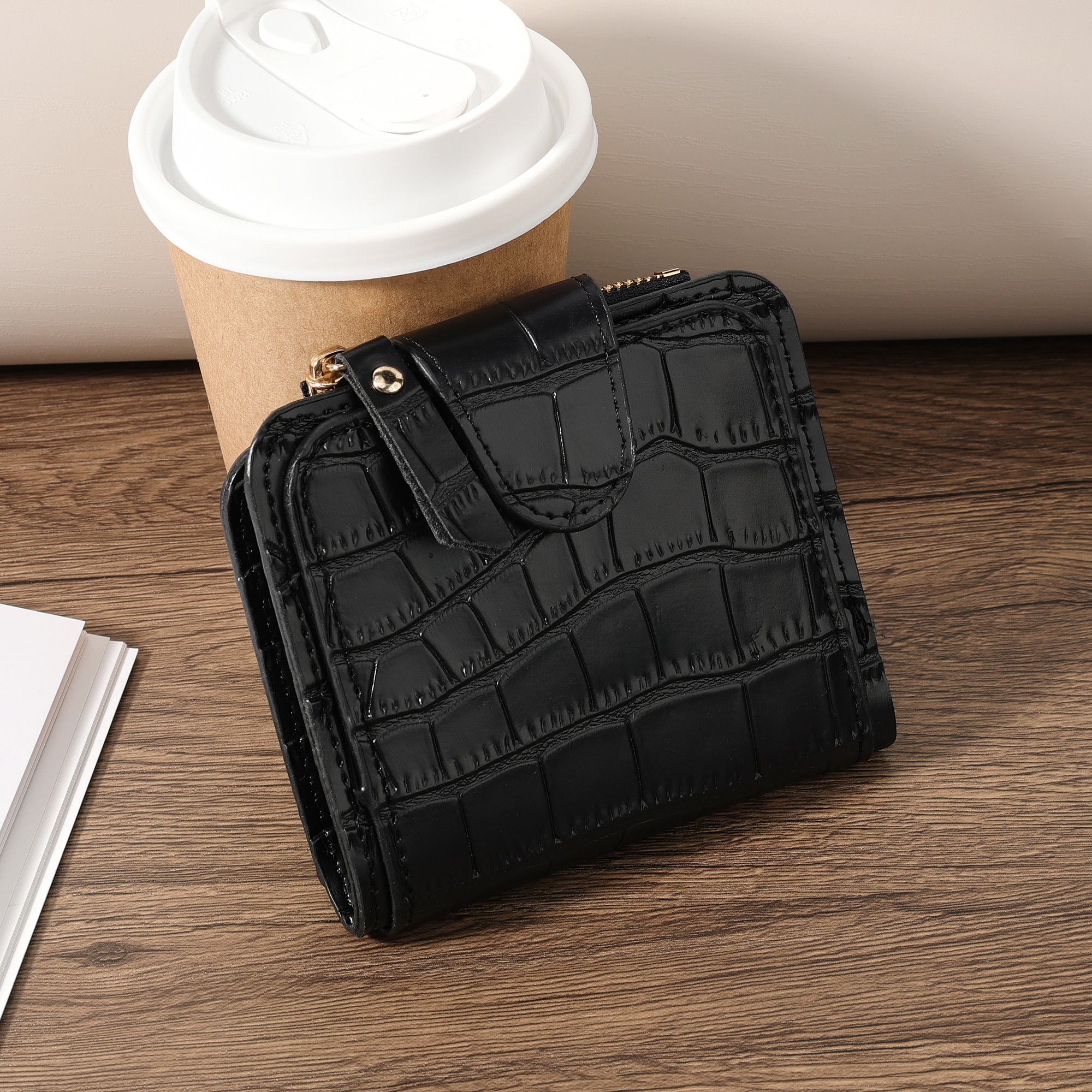 Fashion Coin Short Wallet Slim Fit Small Wallet Zipper Bag Women's ...
