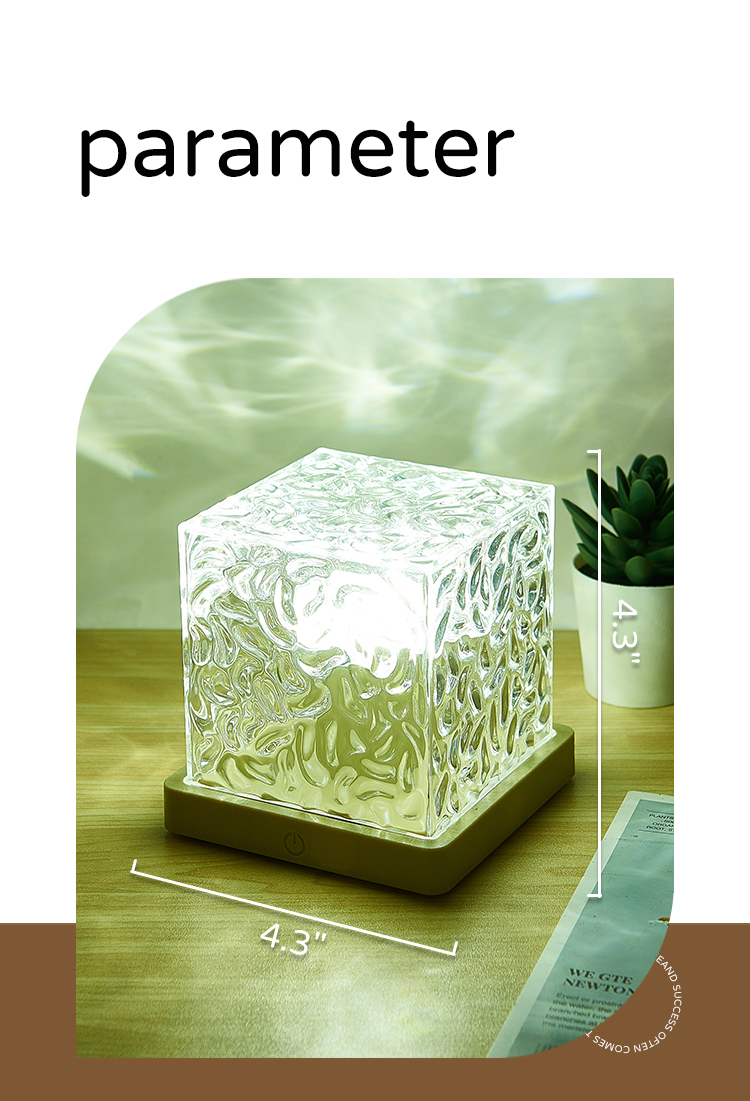 Water ripple night light Aurora light USB atmosphere light Decorative ...