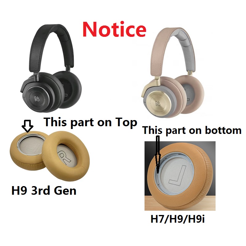 Original H9 3rd Gen/Beoplay HX Replacement Sheepskin & Protein Leather ...