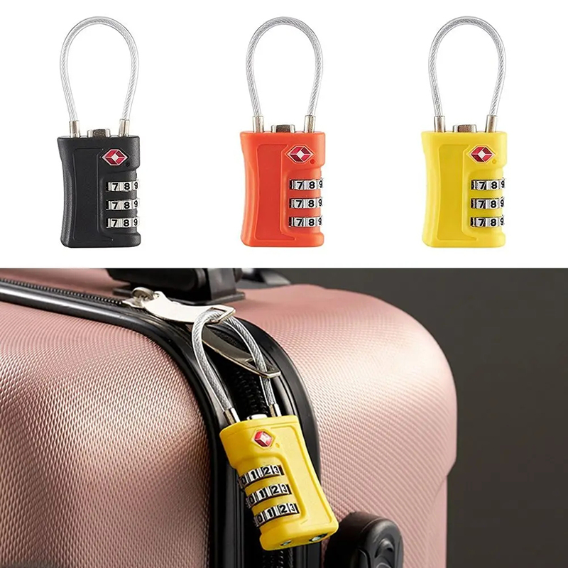 KIPRUN Luggage Lock Cable Travel Lock, TSA Approved Cable Travel 3 ...