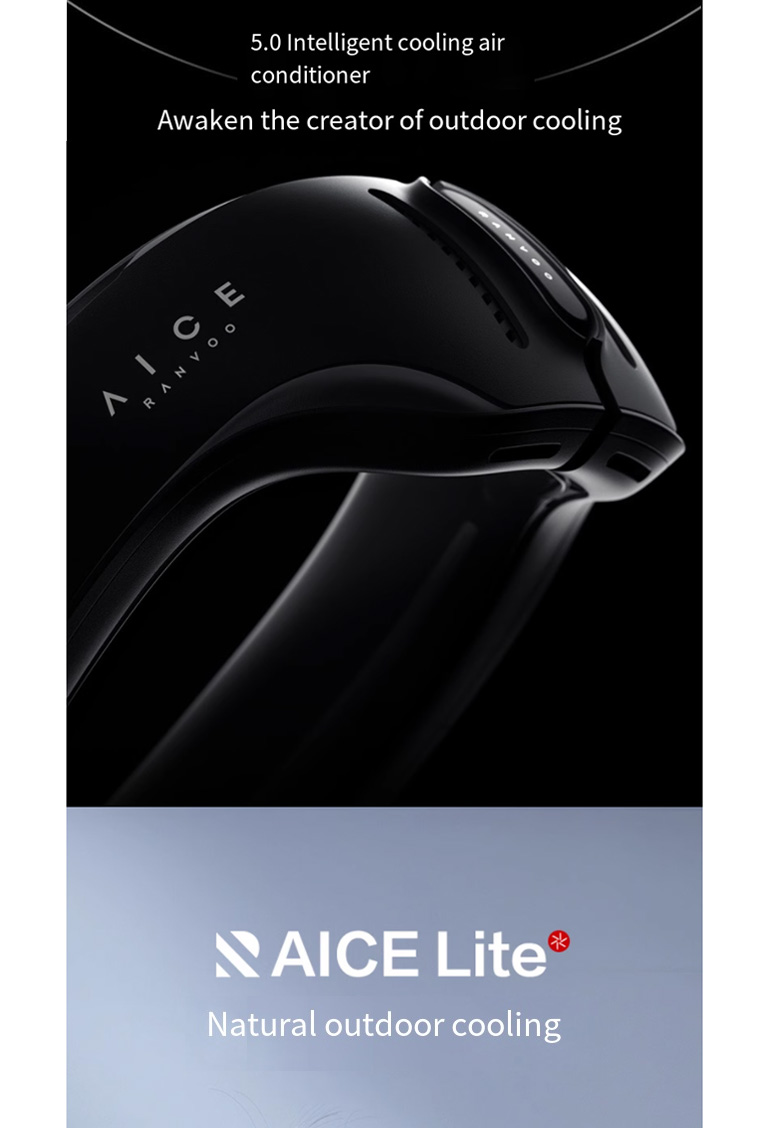 RANVOO AICE LITE Hanging Neck Air Conditioning New Refrigeration Hanging Neck Fan Silent Mini ...