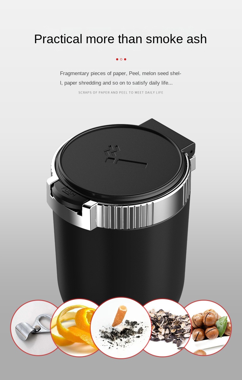 Car Ashtray Creative Multi-Function with Cover Automatic Male Car High ...
