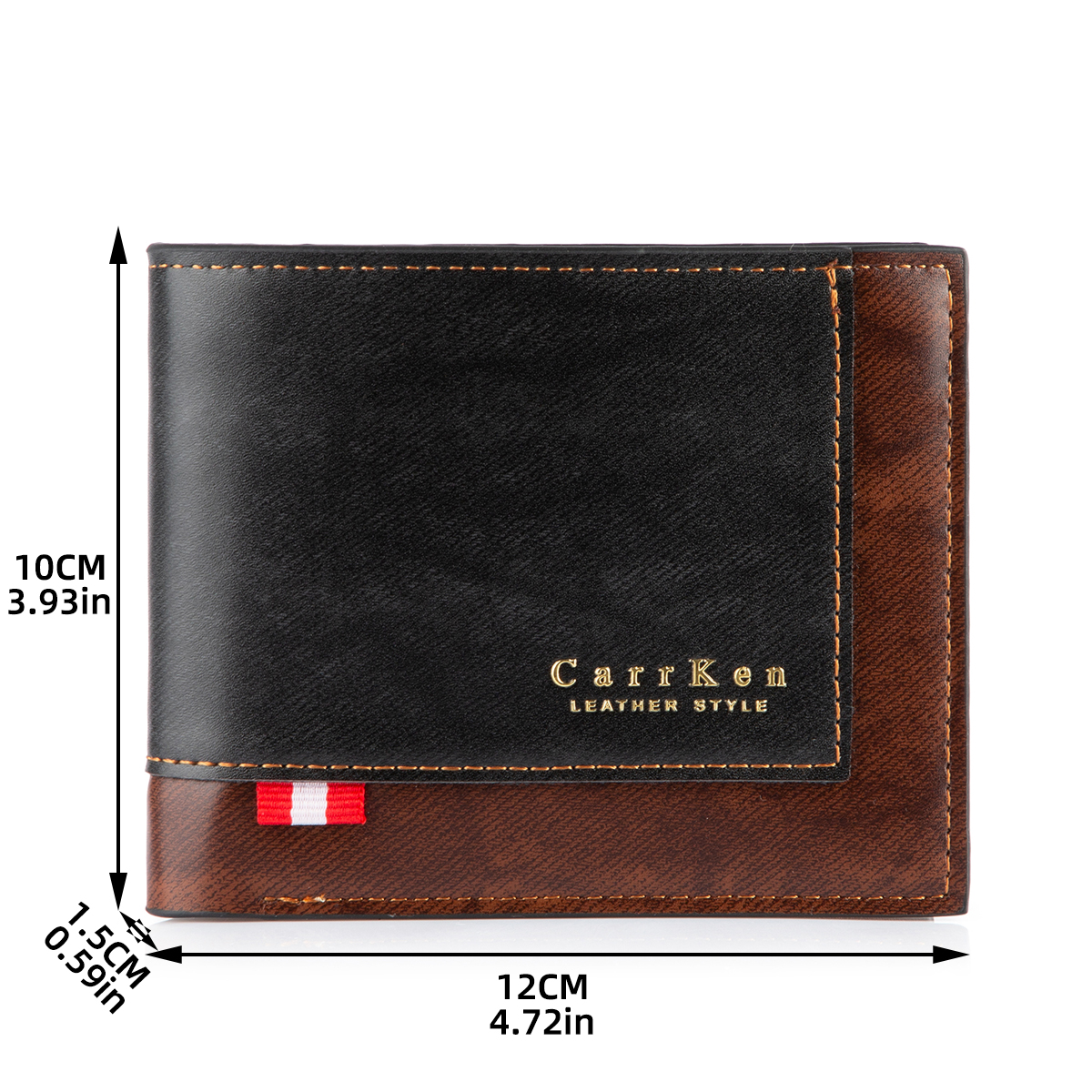 High end men's short wallet, youth student multi slot wallet ...