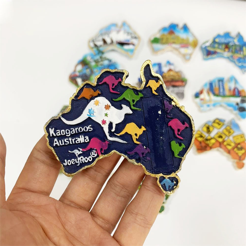 Australia Map Shaped Fridge magnets Melbourne Perth Western Gold Coast ...