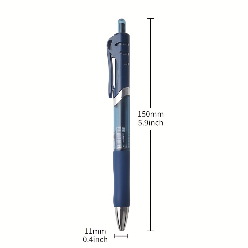 3/6pcs retractable blue pen, 0.5 mm prescription pen, doctor/nurse pen ...