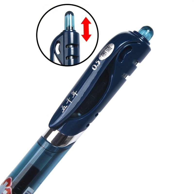 3/6pcs retractable blue pen, 0.5 mm prescription pen, doctor/nurse pen ...