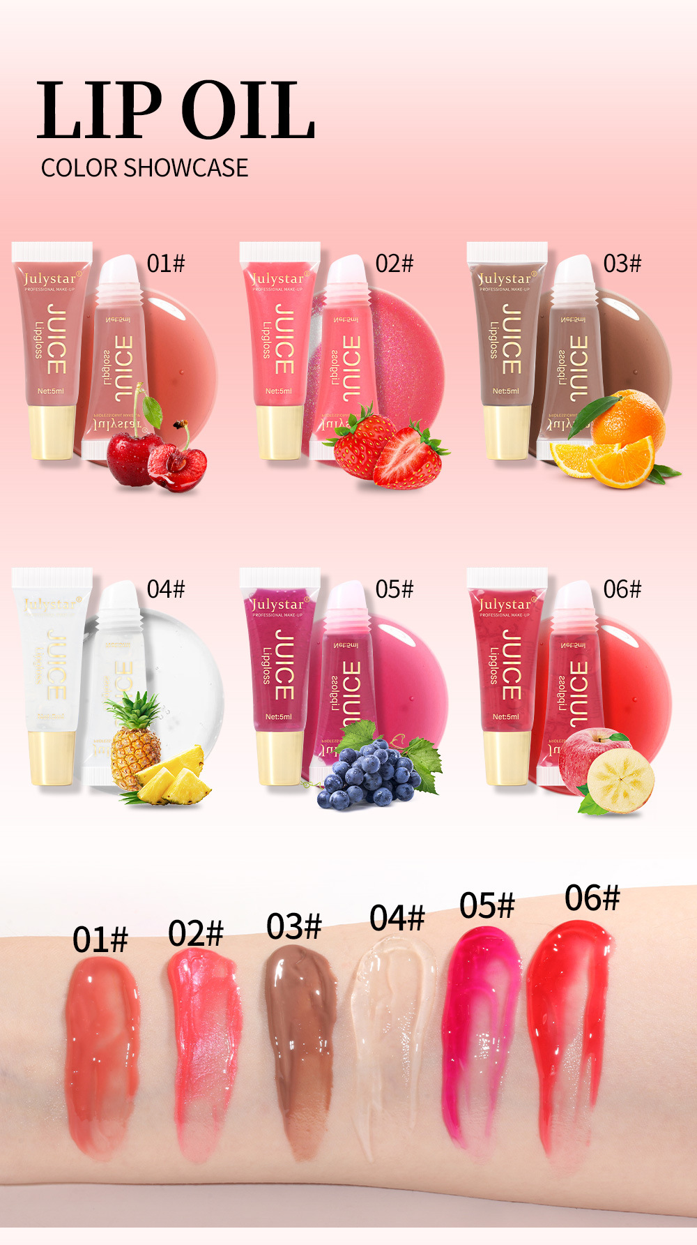 Natural Lasting Moisturizing Mirror Lip Oil Fruit Flavor Dudu Lip ...
