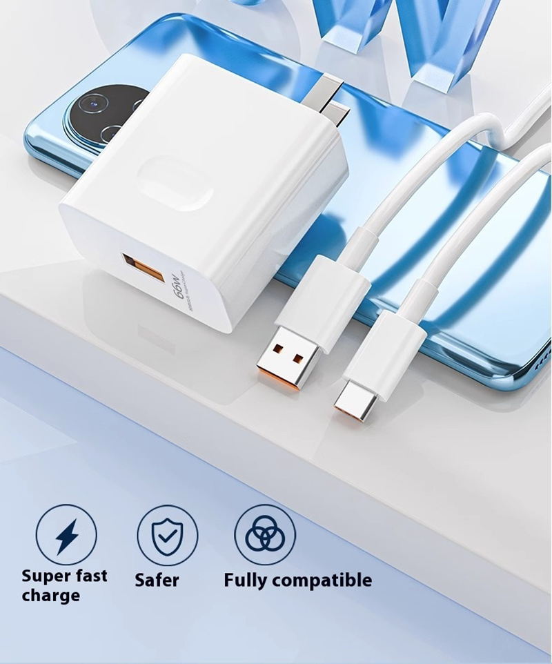 Free Gift USB Lamp 66W Super Flash Charger US Plug Fast Charger Power ...