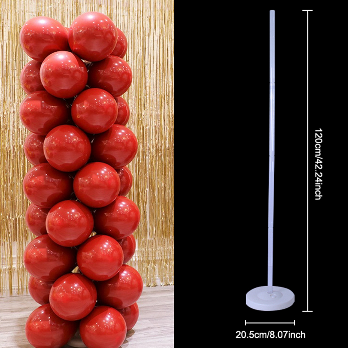 【Local Stock】1.2M Balloon Stick Stand Table Floating Balloon Durable ...