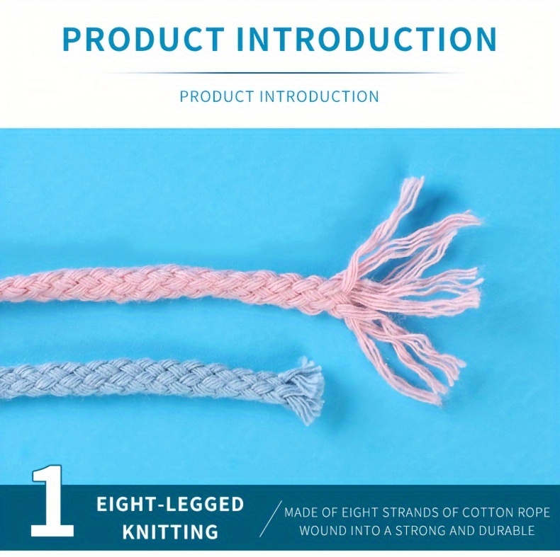 Colorful Cotton Rope 5mm Thick 10m diy Hand-woven Cotton Thread Rope ...