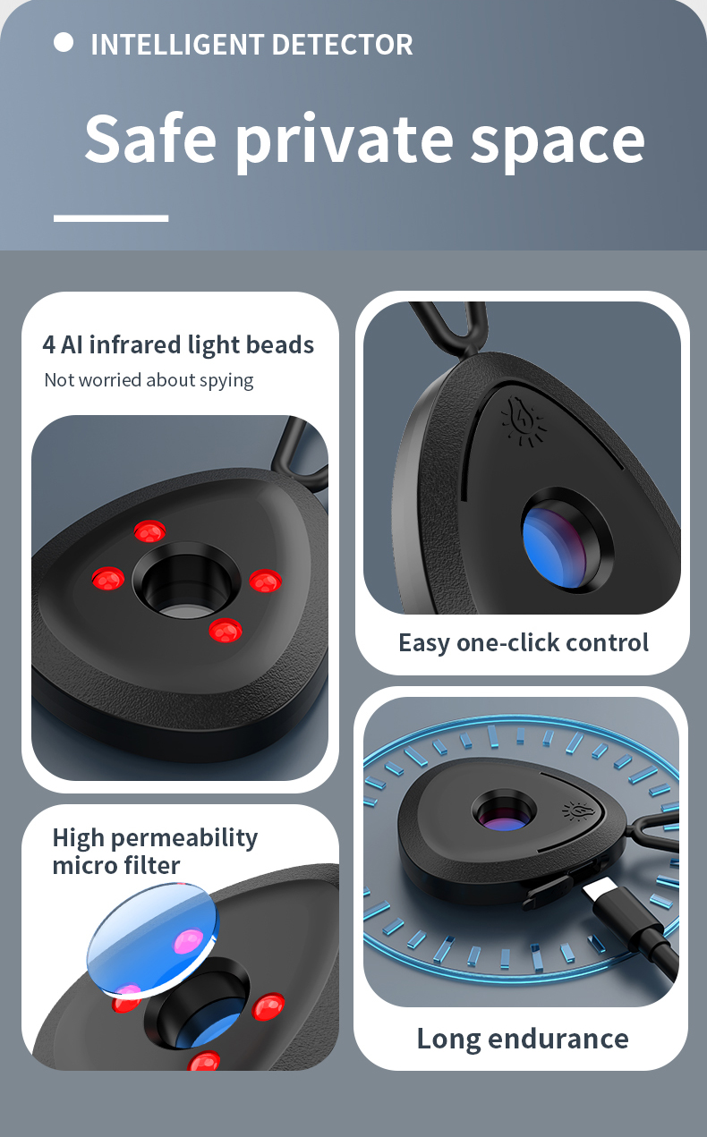 Camera Detector for Hidden Camera Portable Pinhole Hidden Lens Detect ...