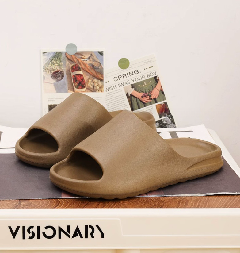 Summer Beach Coconut Slippers Summer Outer Wear slide Thick-Soled Home ...