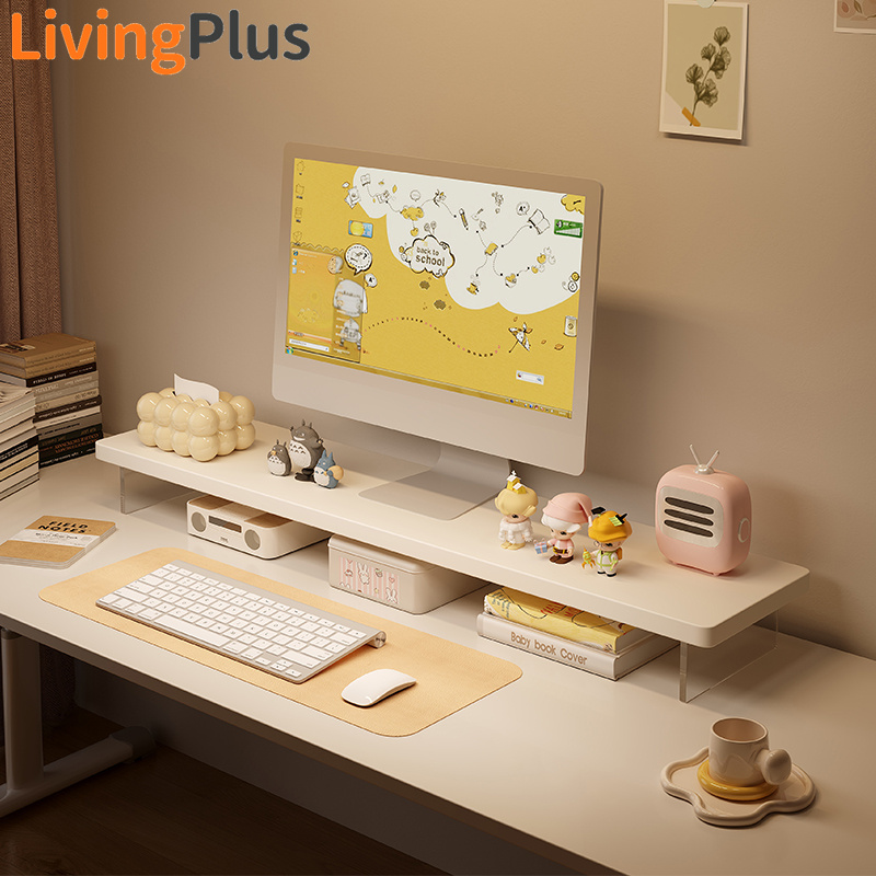 Monitor Stand Desk Organizer Rack Computer Stand Acrylic Monitor Rack ...