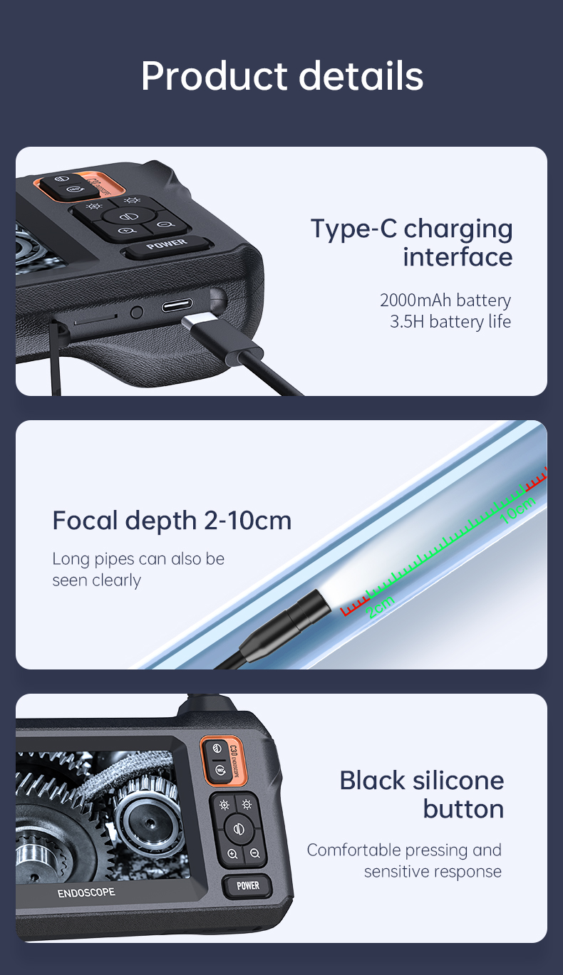 C30-M High definition display, endoscope, car maintenance and ...
