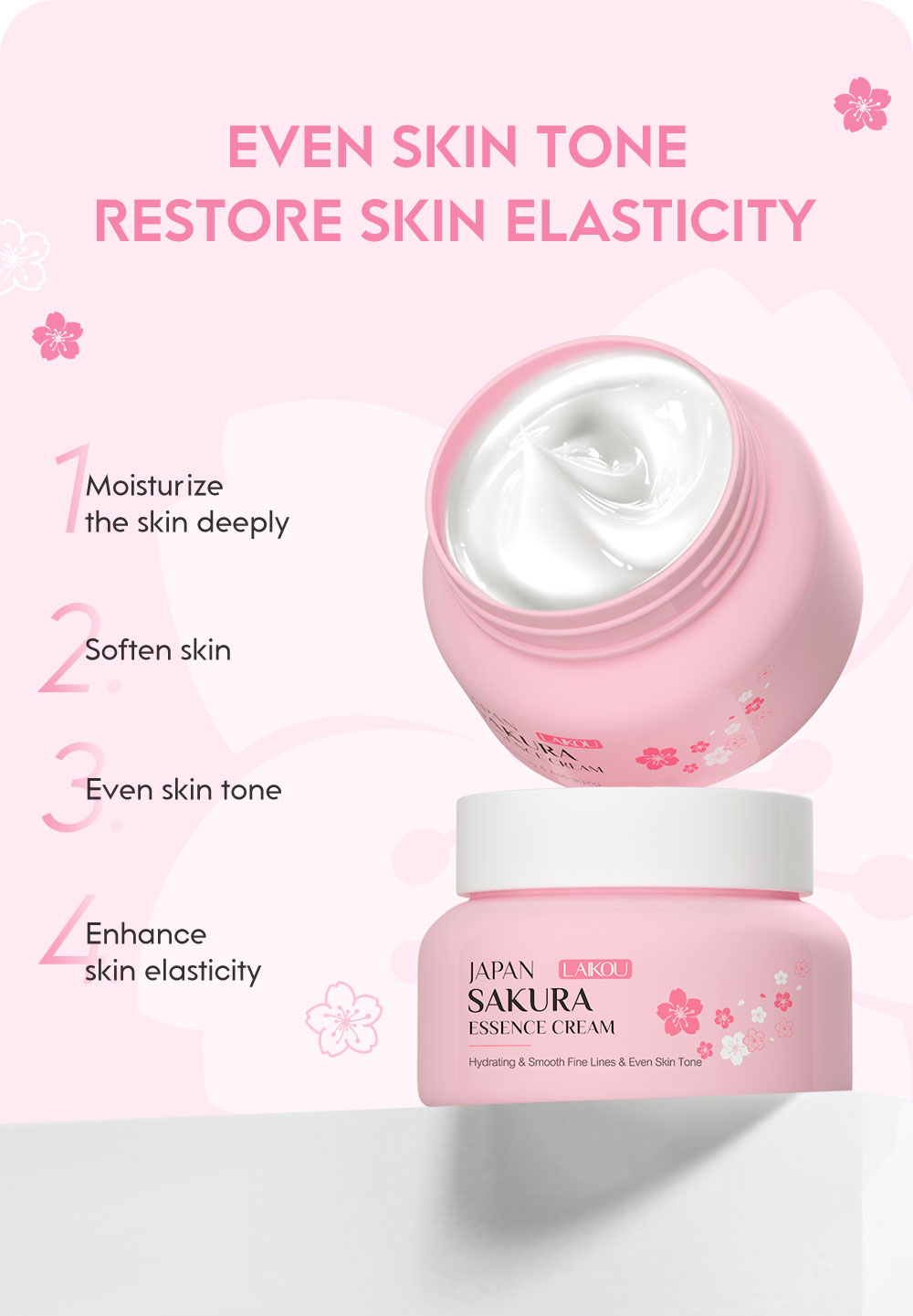 LAIKOU Japan Sakura Essence Cream Brightening Anti-aging Skin ...