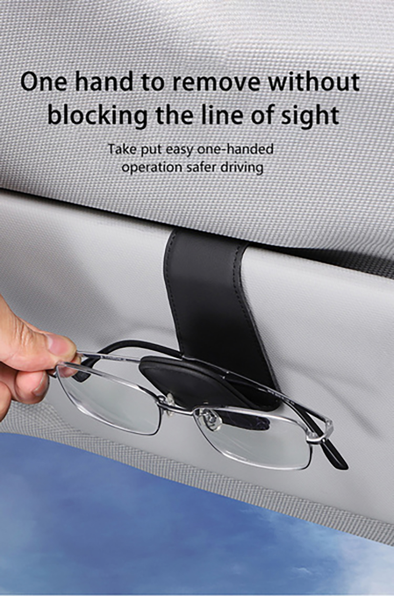 [518 Glasses Clip] New Style Car Glasses Clip Car Sun Visor Sunglasses ...