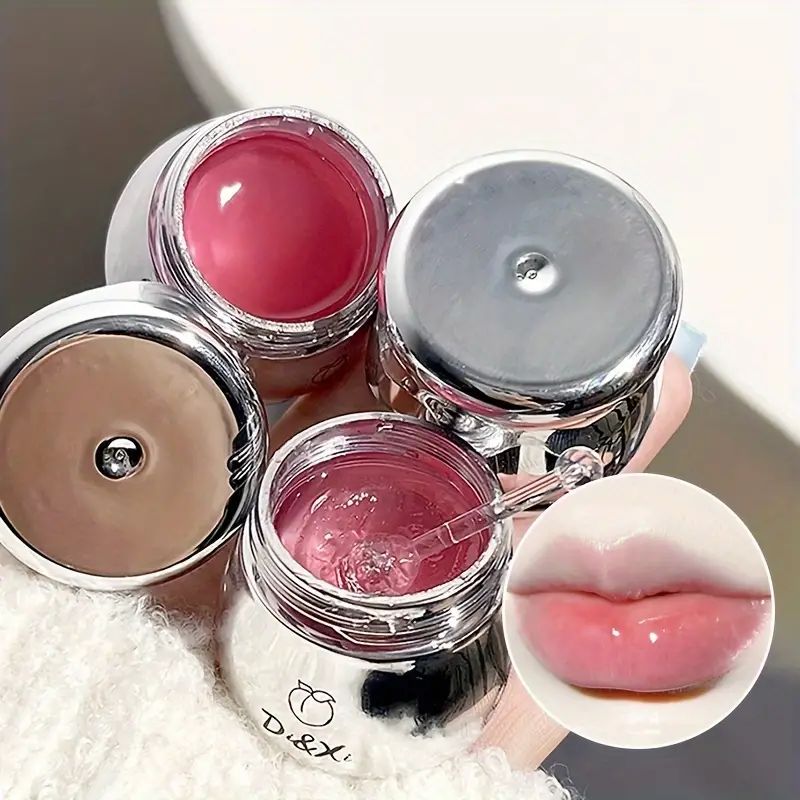 Lip Balm Peach Lip Mask Oil Extract Nourishes Anti-Wrinkles Protects ...