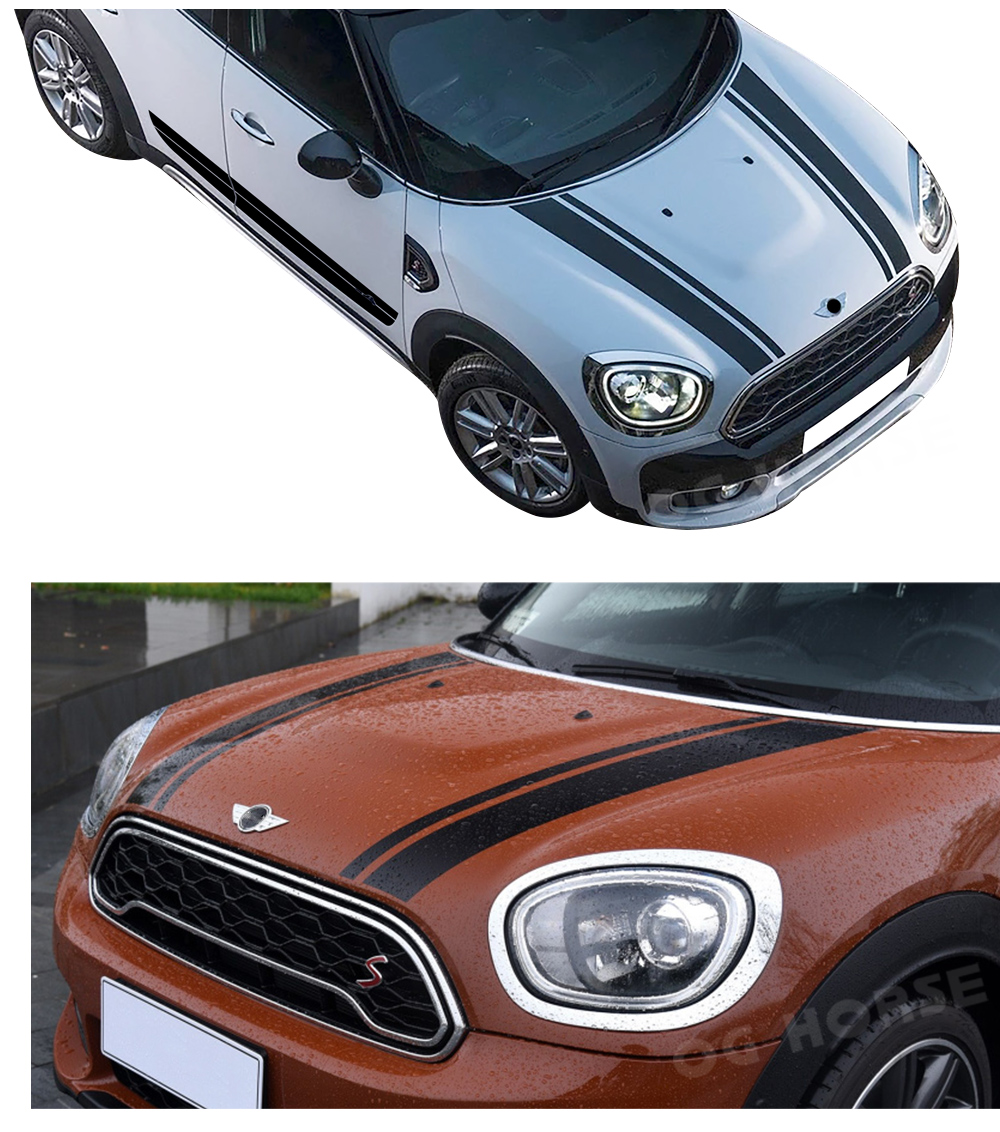 Car Racing Stripes Kit For mini countryman cooper s jcw f60 2017-2024 ...