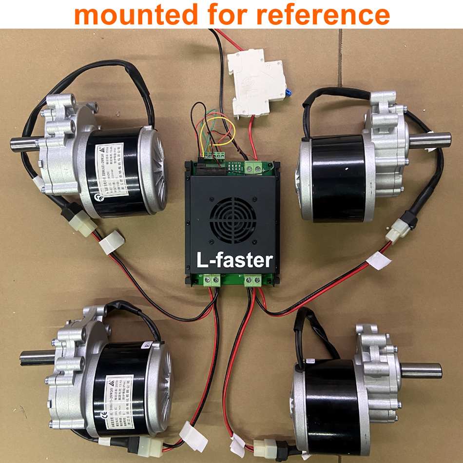 L-faster 4WD 10inch Wheel Farm Tools 1000W Motor Conversion Wireless ...