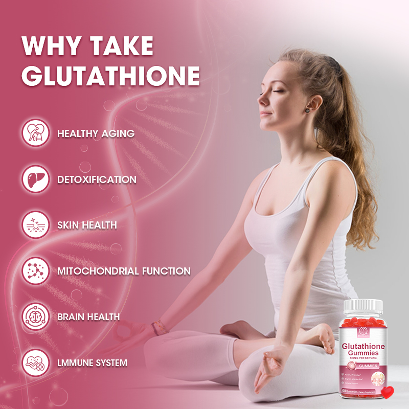 BEAU Glutathione Gummies-500MG, 60Gummies,Glutamic acid,Cysteine and ...