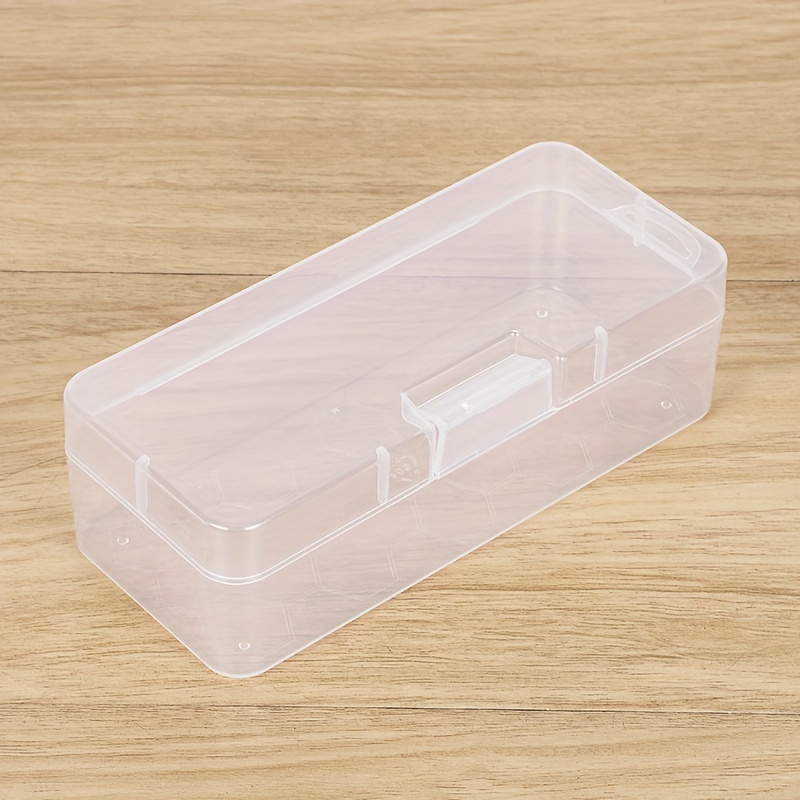 Transparent Transparent Plastic Box Stationery Box Storage Organizing ...