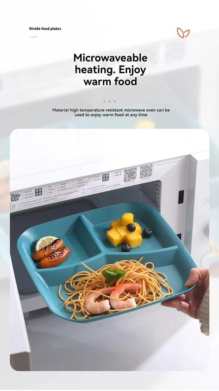 Creative Dining Plate Household Tableware Tray One Person Food Dividing ...